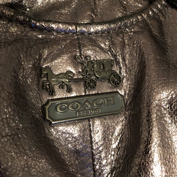 Coach | Bags | Metallic Silver Coach Purse | Poshmark